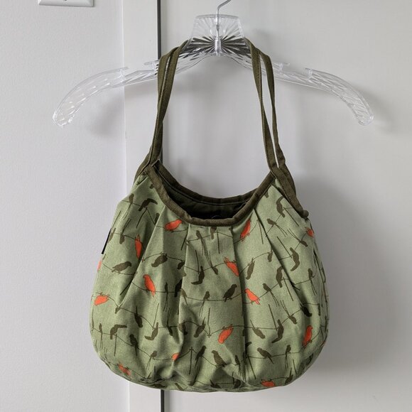 Yak Pak | Bags | Yak Pak Megu Purse Green Bird On A Wire Hobo Shoulder ...